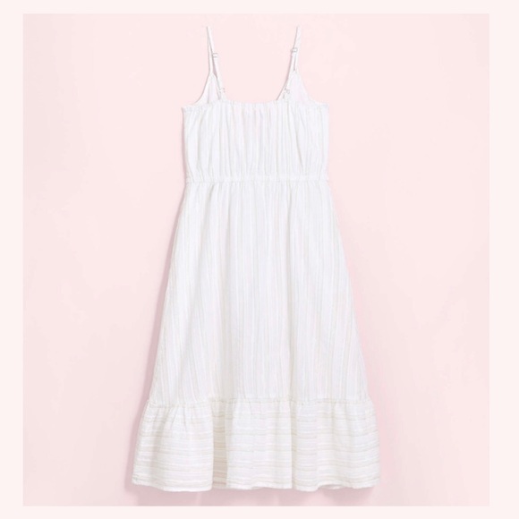 LOFT | Dresses | Nwt Loft Shimmer Stripe Strappy Pocket Dress | Poshmark